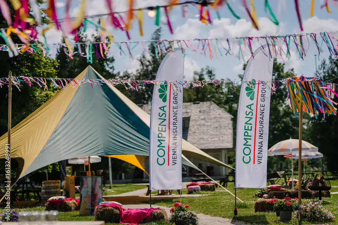 Promotional Flags in Miami, FL | Feather Flags | Iconic Signs Studio